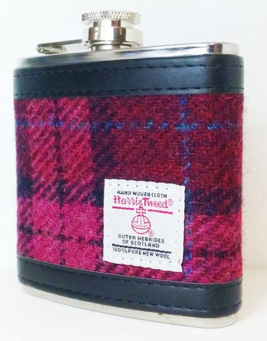 Harris Tweed Hip Flask 6oz - Stewart Royal – Scotland's Bothy