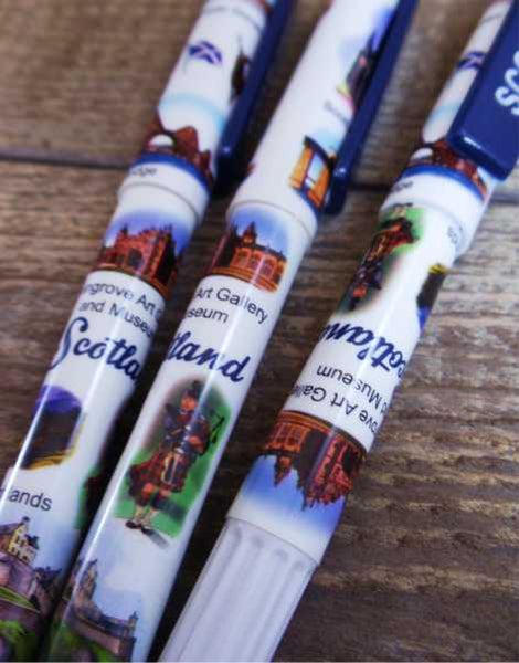 Scottish Iconic Ball Point Pen Set of 3 – Scotland's Bothy