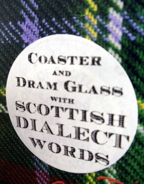 Coaster & Dram Glass Scottish Dialect Word (Blootered) – Scotland's Bothy